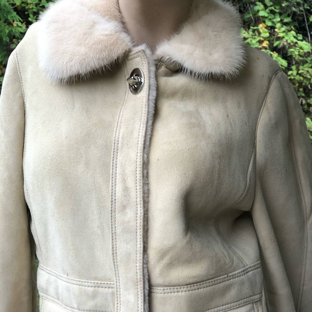 Coach Mink Fur Lamb Shearling Coat - Gem